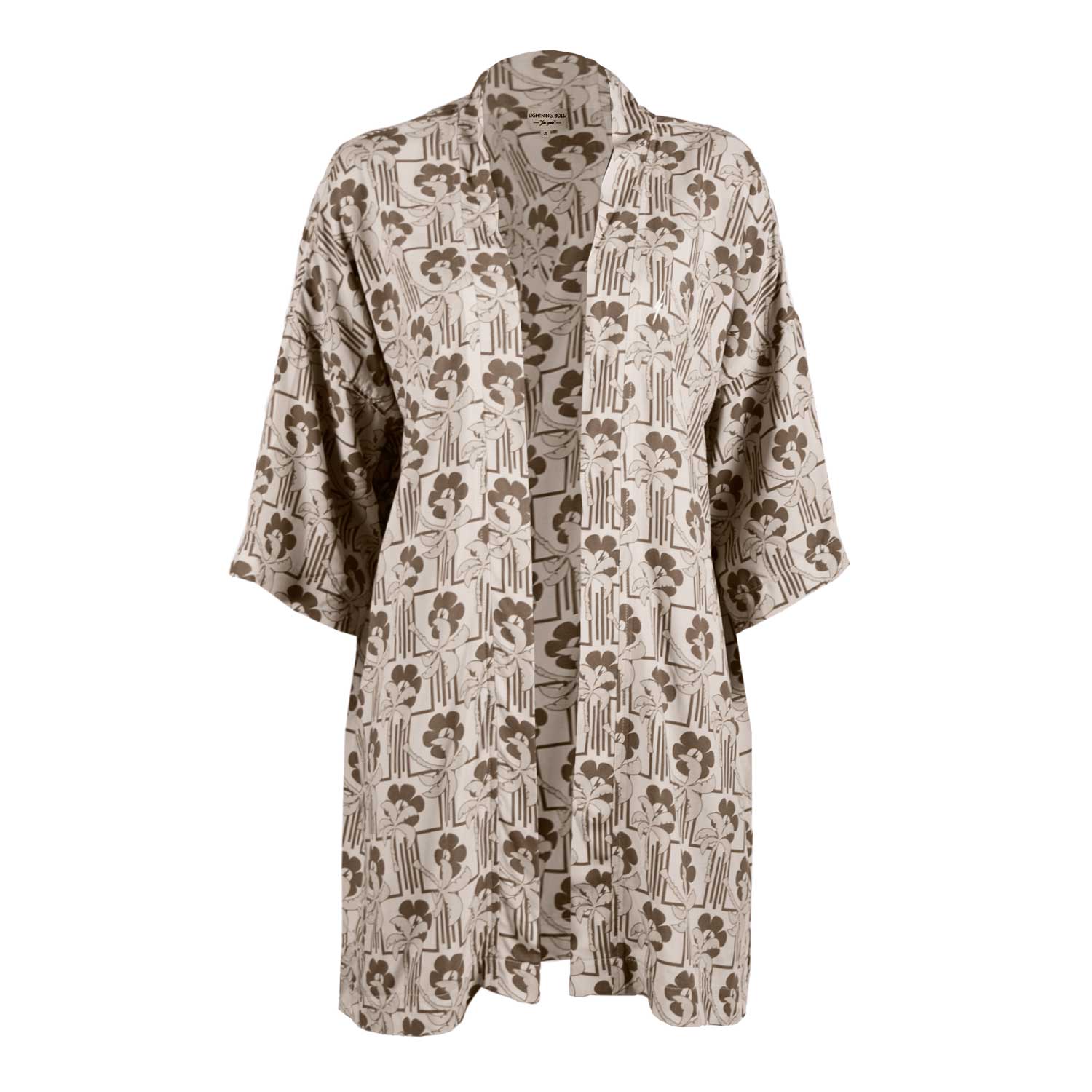 Lightning Bolt | Allover Printed Kimono In Viscose