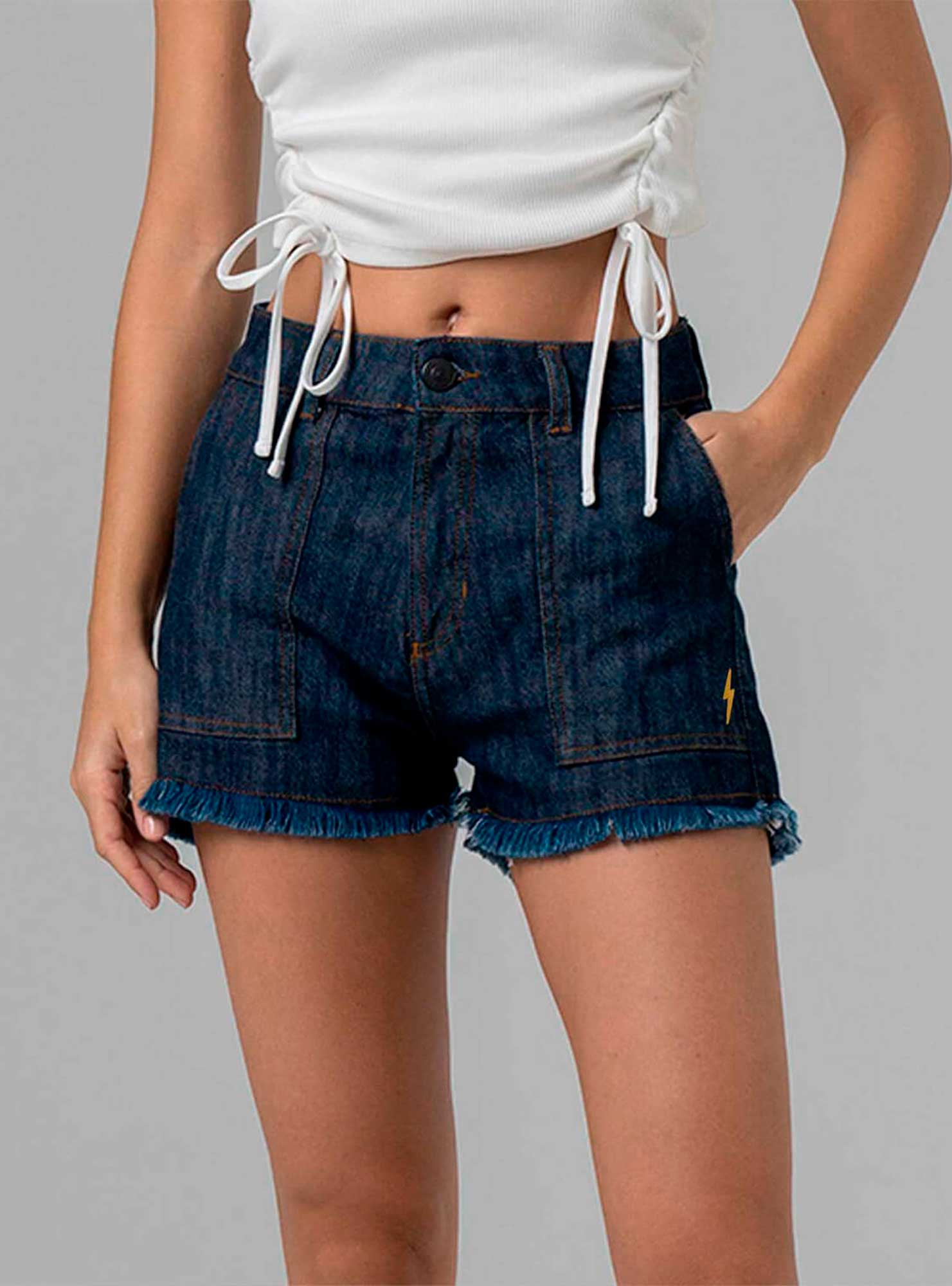 Lightning Bolt | Denim Shorts