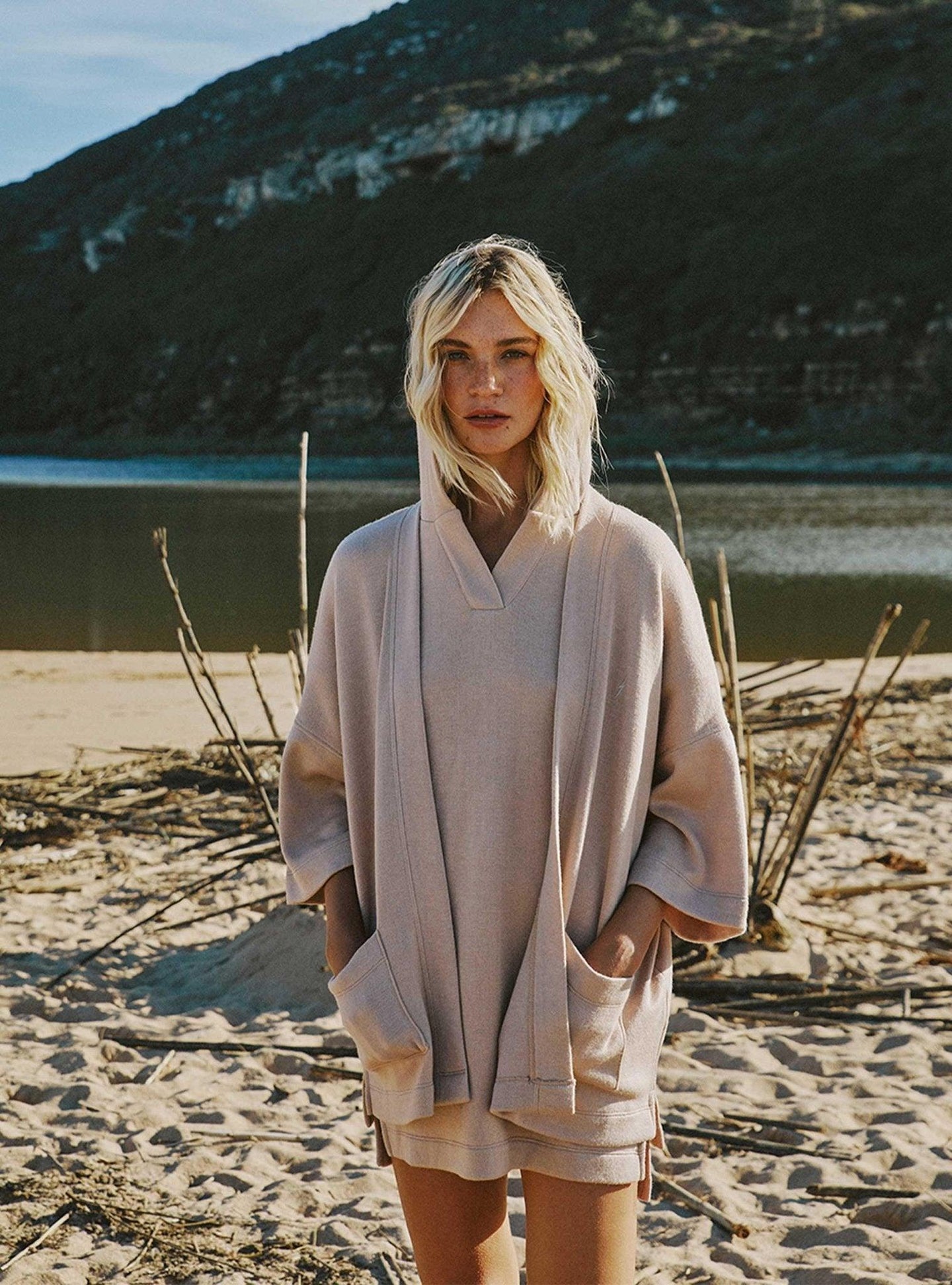 Lightning Bolt | Hooded Poncho-Style Vest